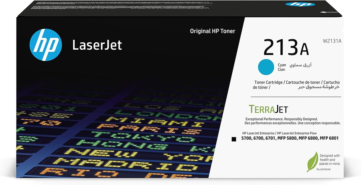 HP 213A Cyan Original LaserJet Toner Cartridge (W2131A) | HP Canada